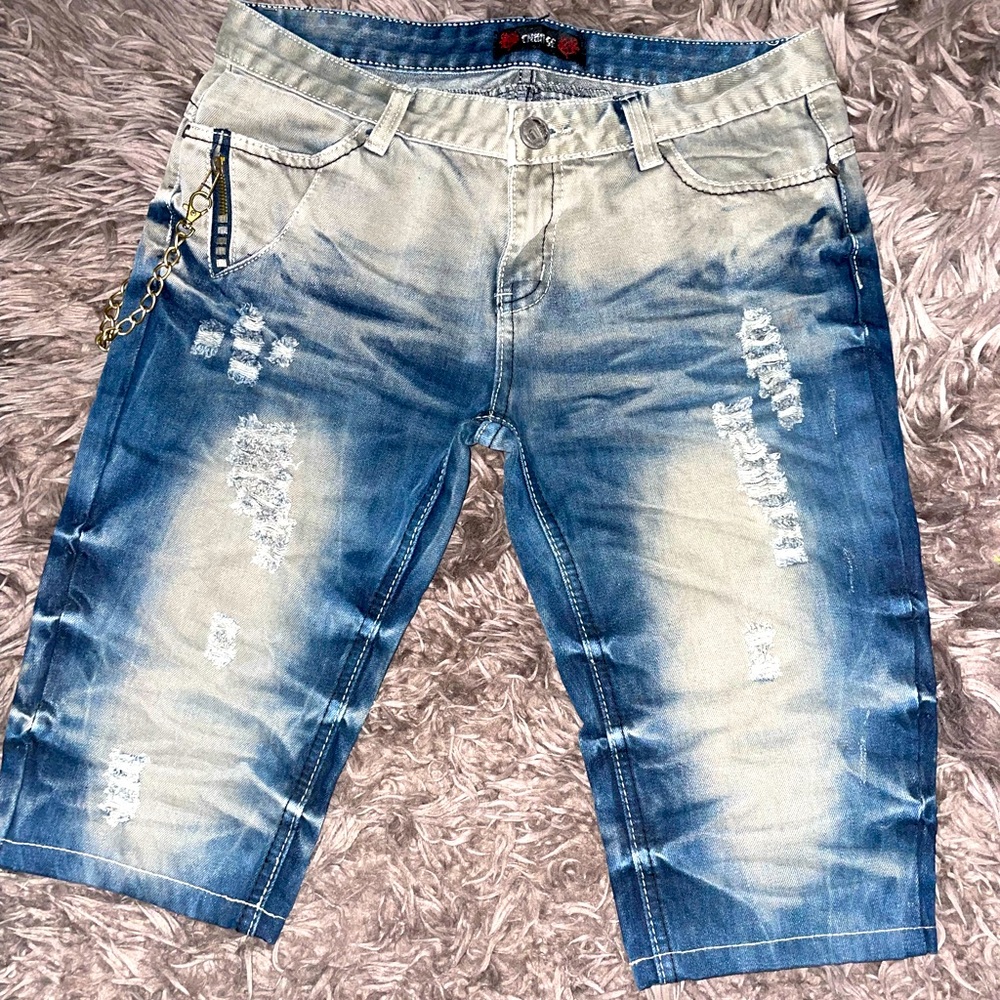 Roy Rogers Denim Bermuda Shorts - Gem